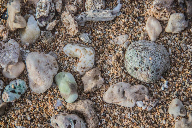 Unique Rocks on the Beach stock photo. Image of cluster - 209102822
