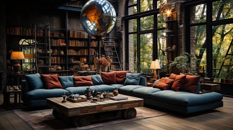 An Interesting Room, with an Eclectic Combination of Styles and ...