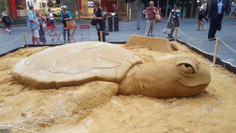 An Interesting Sand Modelling Art Work in Martin Place, Sydney ...