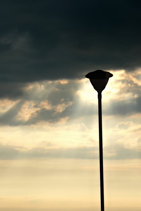 Interesting Shot. the Shadow of the Lantern and the Reflection of the ...