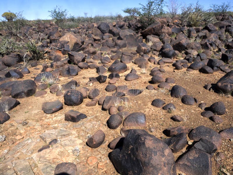 Interesting Rock Formations in Central Morocco Stock Image - Image of ...