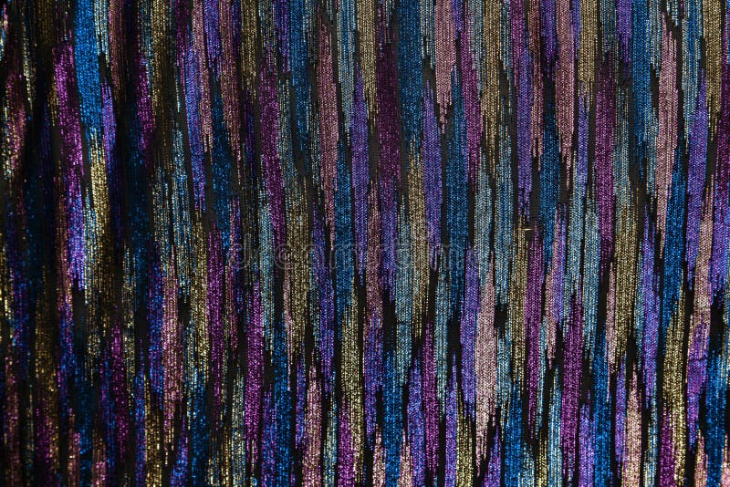 Interesting Texture of Shiny Fabric. Northern Lights Stock Photo ...