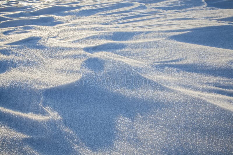 Snow drifts in winter stock photo. Image of large, rough - 125065010