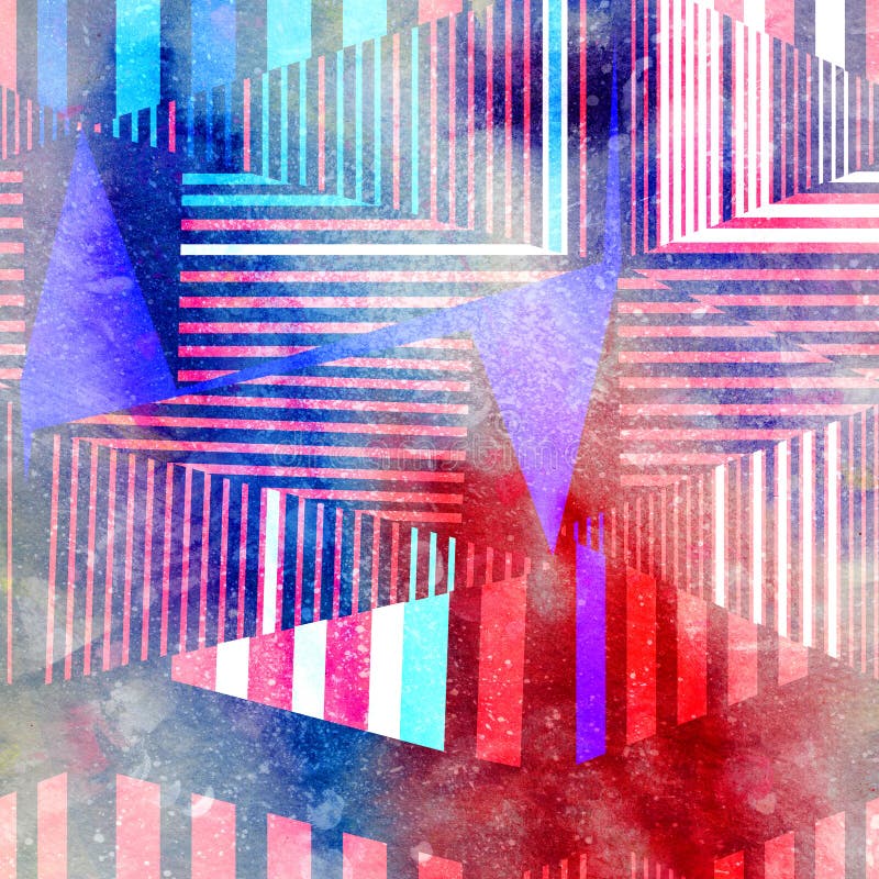 Interesting Texture of Colored Triangles Stock Illustration ...