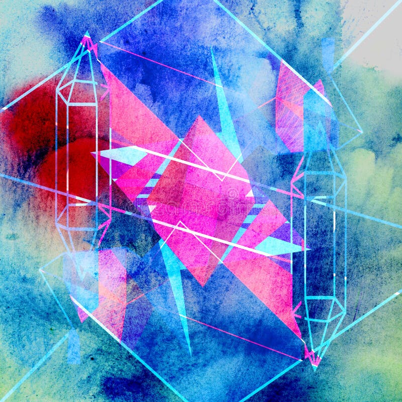 Interesting Variety of Geometric Elements Stock Illustration ...