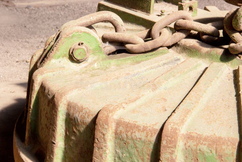 Electromagnet with Chain in a Steel Mill Stock Photo - Image of plant ...