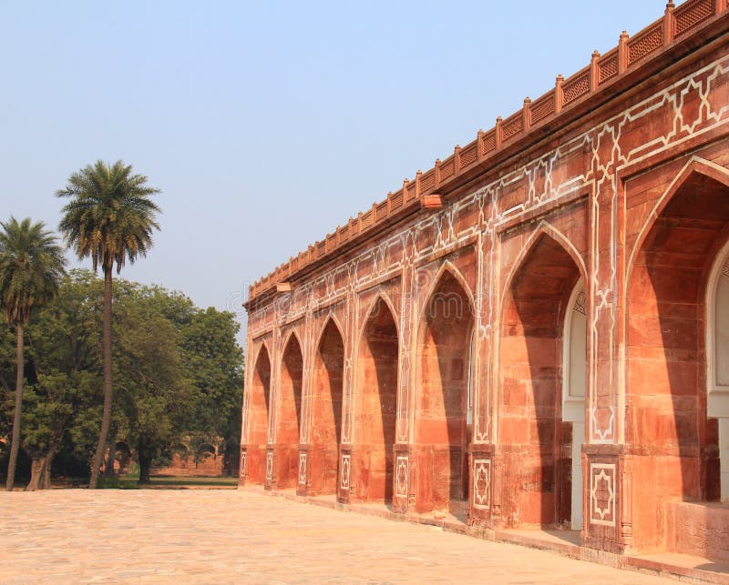 An Interesting View of Humayun Tomb Building Stock Image - Image of ...