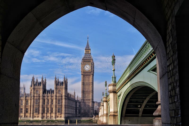Interesting View To Big Ben Stock Photo - Image of kingdom, street ...