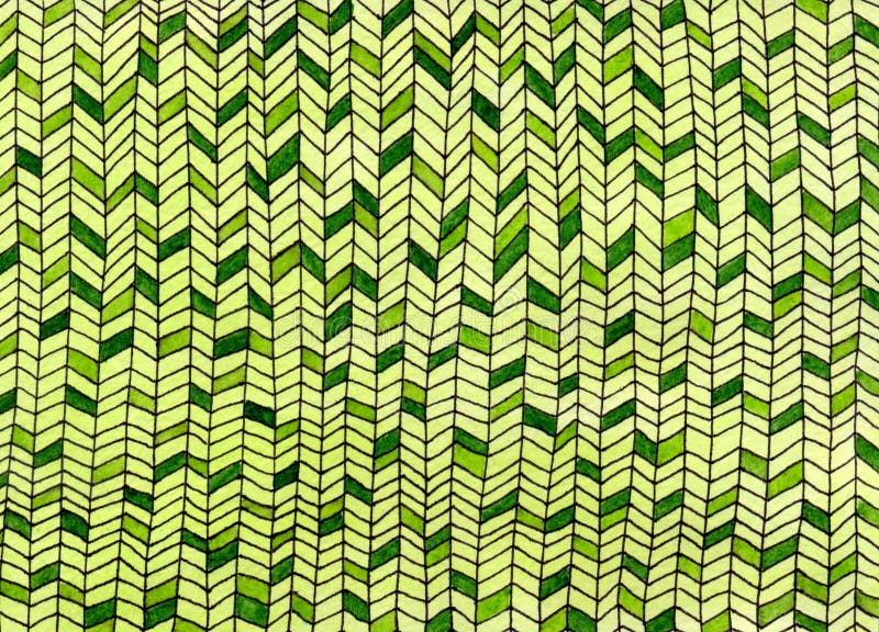 Interesting Watercolor Hand-drawn Herringbone Pattern on a Watercolor ...