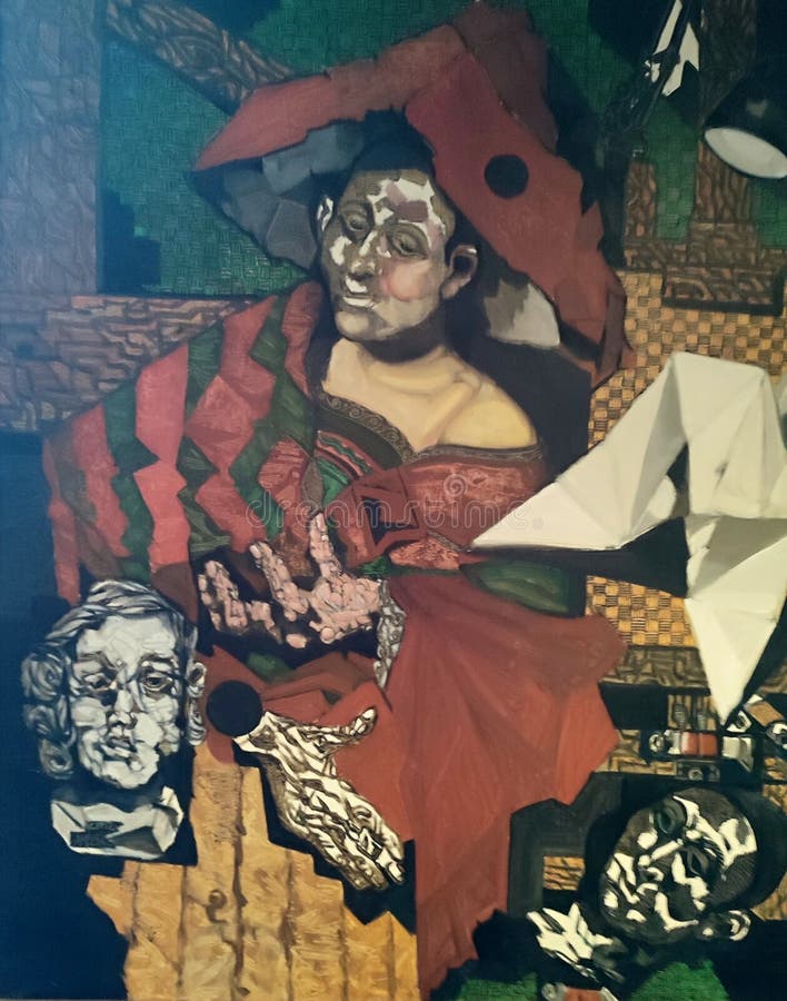 An Interestingly Painted Work of Art Editorial Photo - Image of centre ...