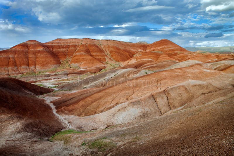 Interestingly Red Rock Formations in Central Turkey Stock Photo - Image ...