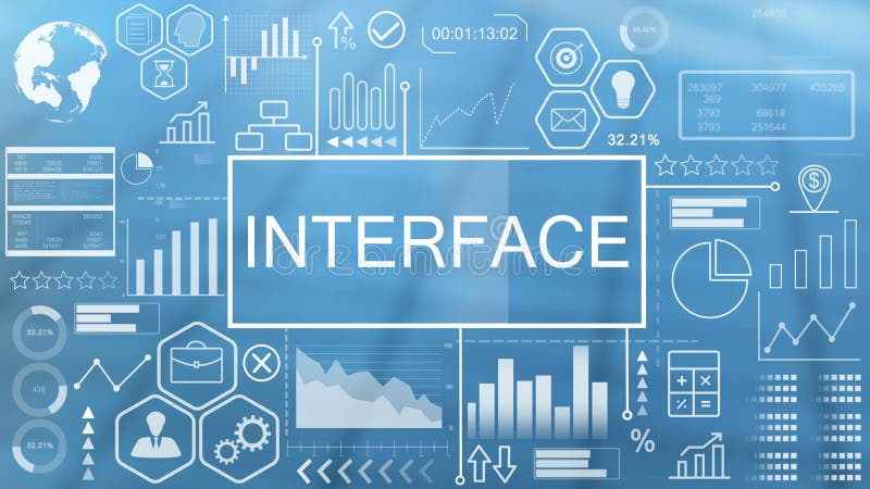 Interface, Animated Typography Stock Footage - Video of design, reality ...