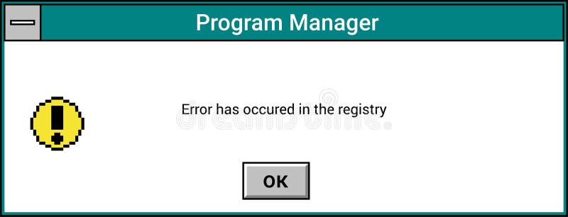 Interface of Application Showing Error Message Stock Vector ...
