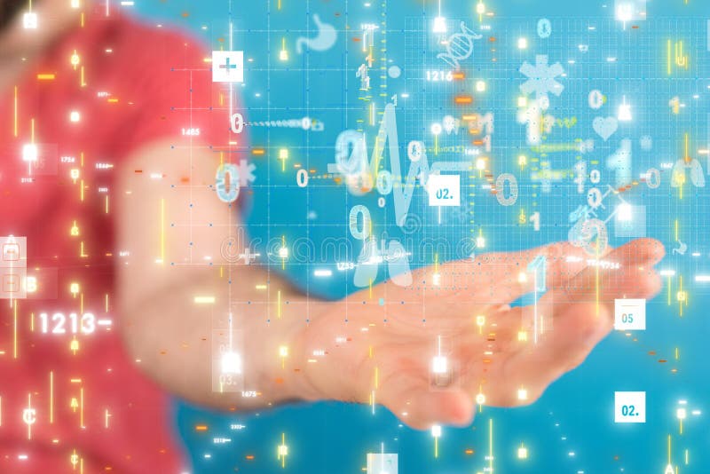 A Interface As Medical Network Concept Stock Image - Image of female ...