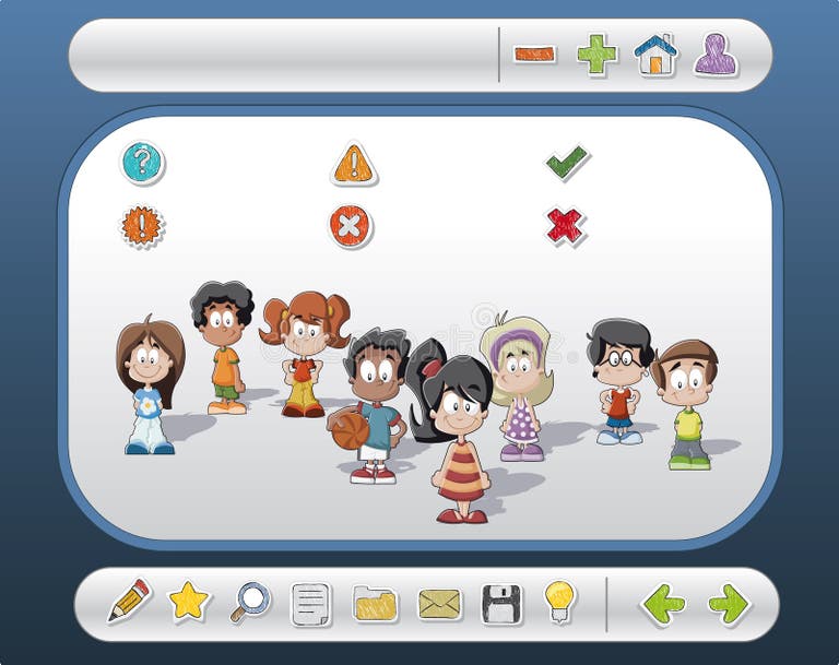 Interface Template Kids Stock Illustrations – 1,143 Interface Template ...