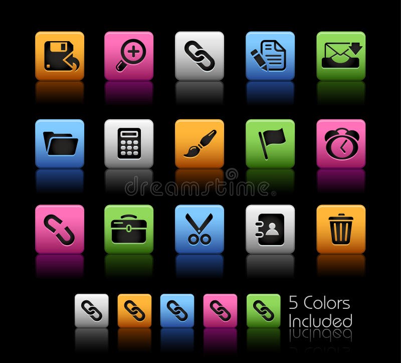 Interface // Colorbox Series Stock Vector - Illustration of envelope ...