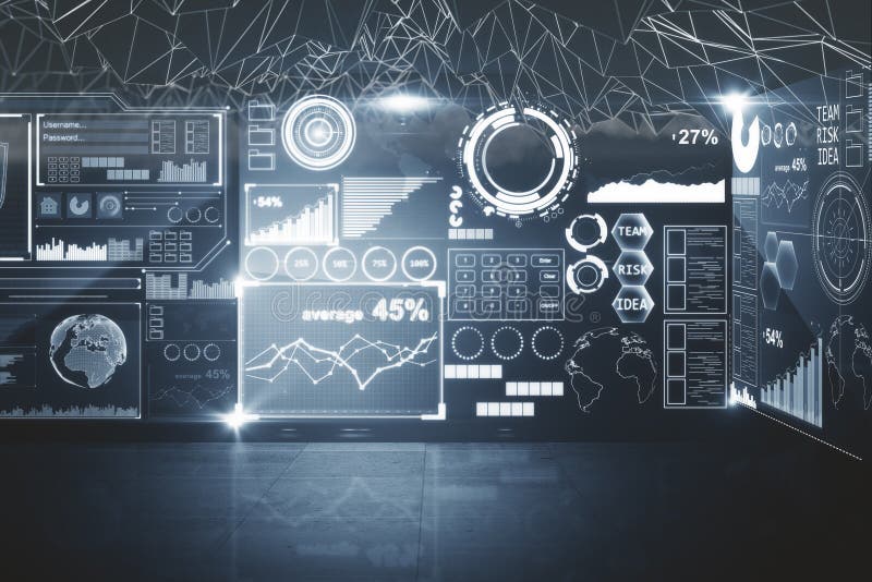 Interface concept stock illustration. Illustration of graph - 101414425