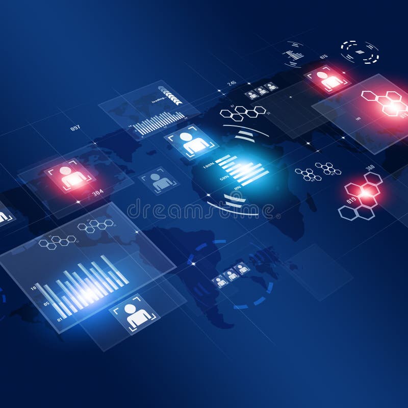 Interface D'informatique De Concept Illustration Stock - Illustration ...