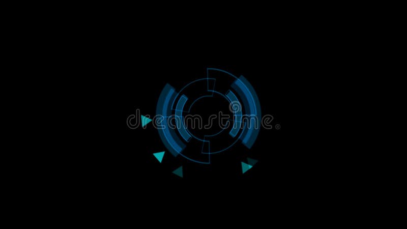 Red Round Circular Matrix GridLines VJ Loop Motion Background Stock ...