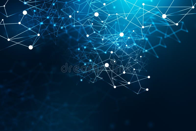 Interface de rede azul ilustração stock. Ilustração de creativo - 133046048