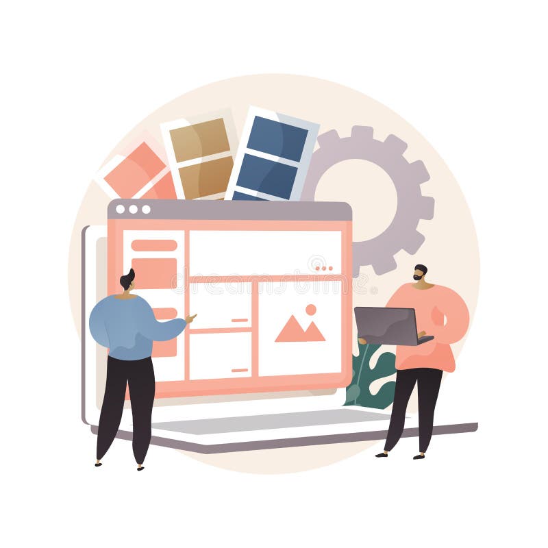 Interface Design Abstract Concept Vector Illustration. Stock Vector ...