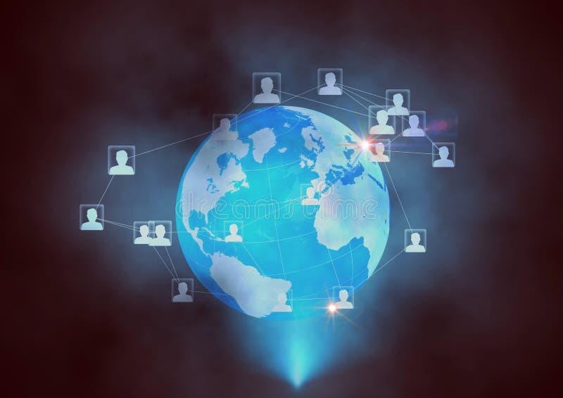 Interface Design of Connectivity Icons in Cloud Computing Concept Stock ...