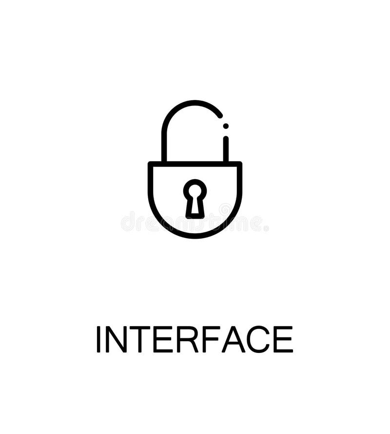 Interface flat icon stock vector. Illustration of graphic - 86265632