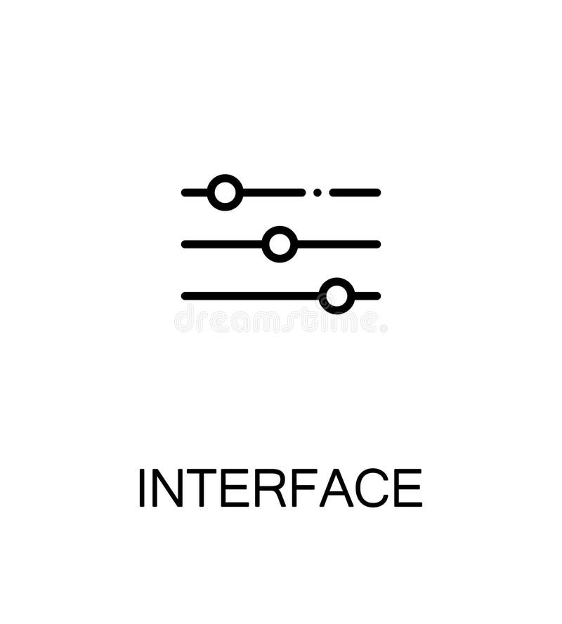 Interface flat icon stock vector. Illustration of console - 86265882
