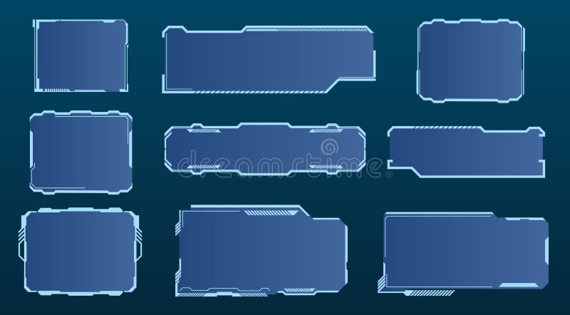Interface Frames. Vector Illustration Stock Illustration - Illustration ...