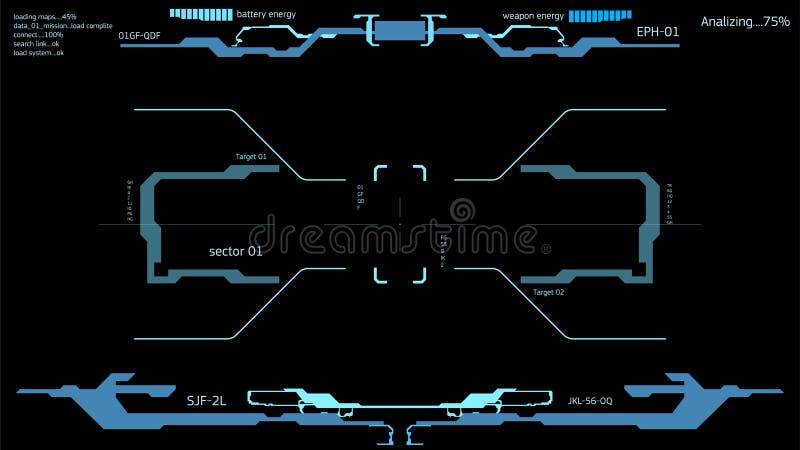 The Interface of the Future. HUD Interface. Stock Vector - Illustration ... The Interface of the Future. HUD Interface. Stock Vector - Illustration ...