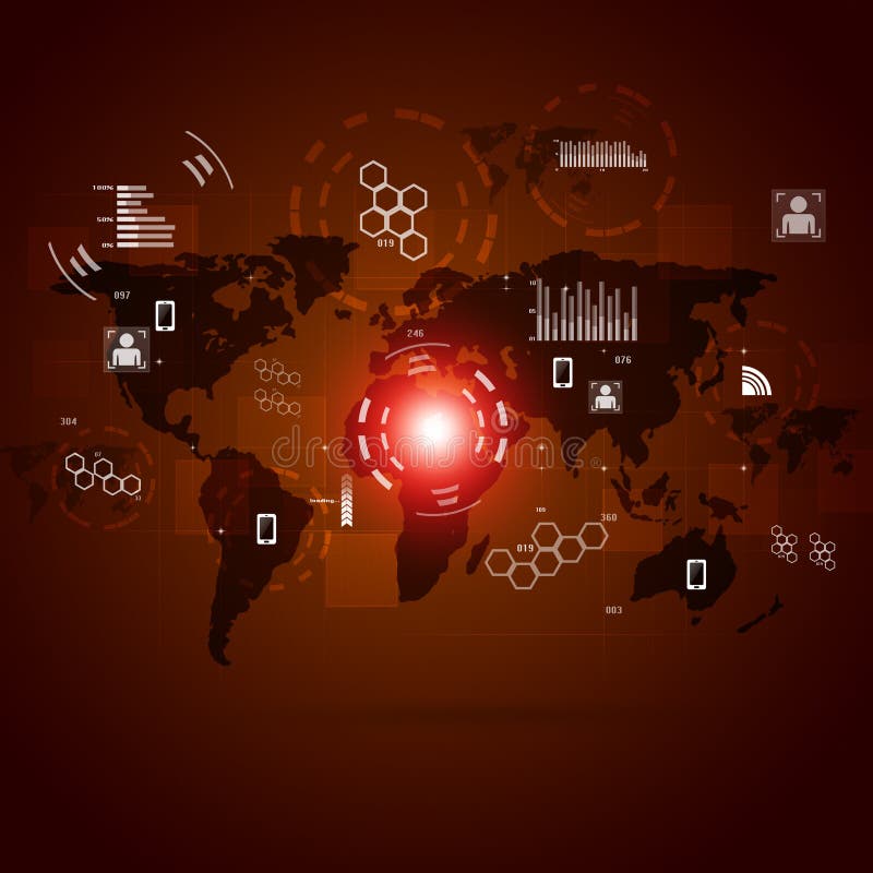 Interface Global Technology Background Stock Illustration ...