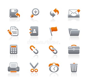 Interface // Graphite Icons Series Stock Vector - Illustration of ...