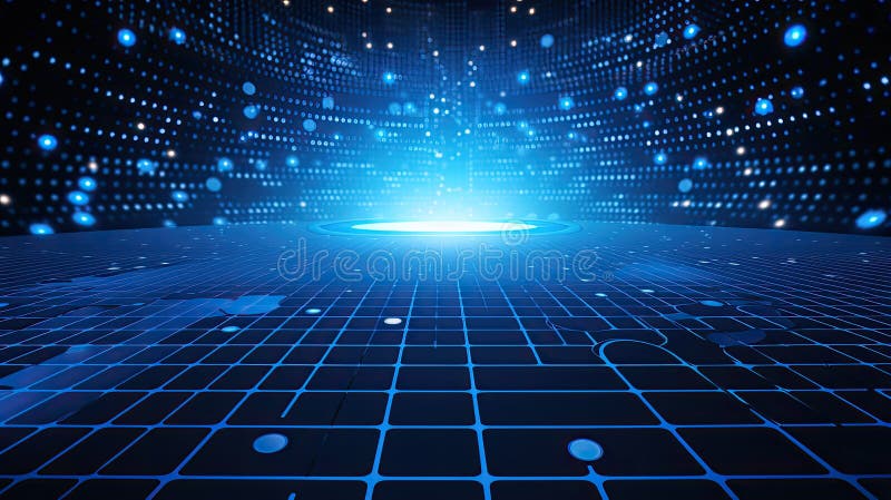 Interface Light Blue Dot Background Stock Illustration - Illustration ...