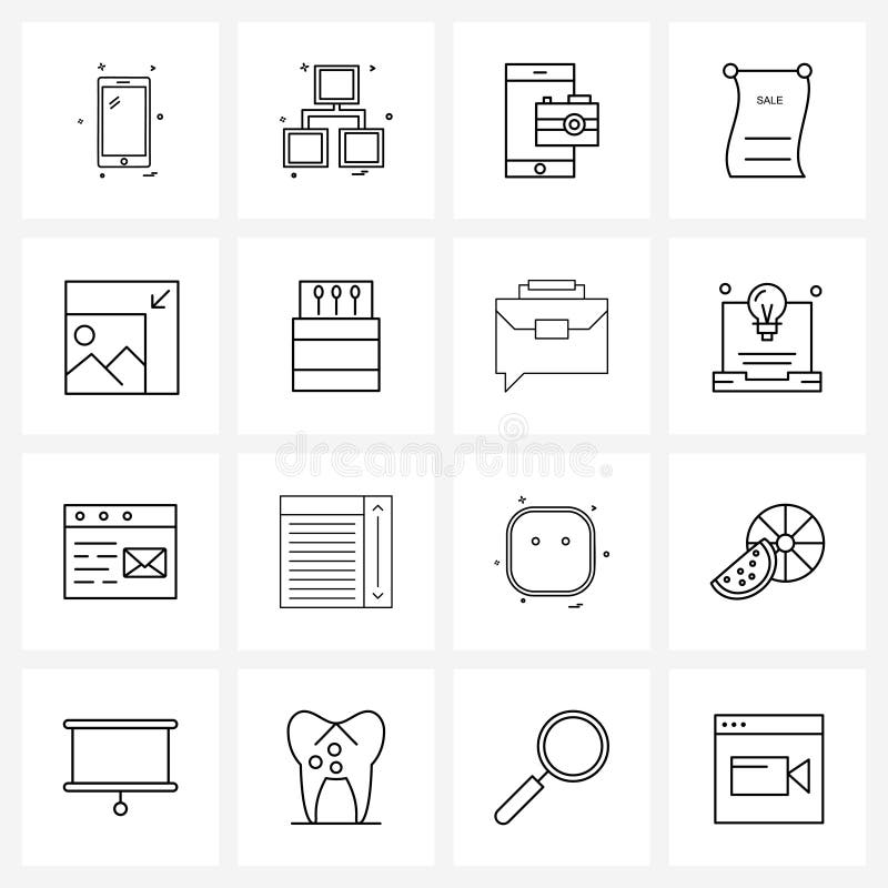 Document Icon Set 16 Vector Stock Illustrations – 736 Document Icon Set ...