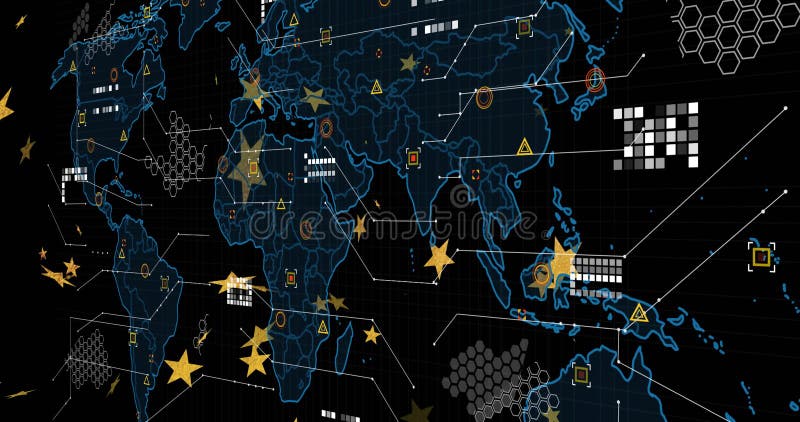 Interface Loading World Map, Spawning Gold Stars, Markers and Data ...
