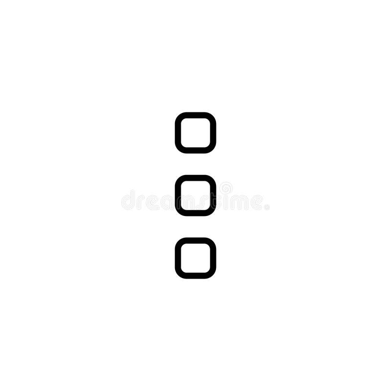Interface Menu Dots Icon Perfect for App and Website Navigation Stock ...