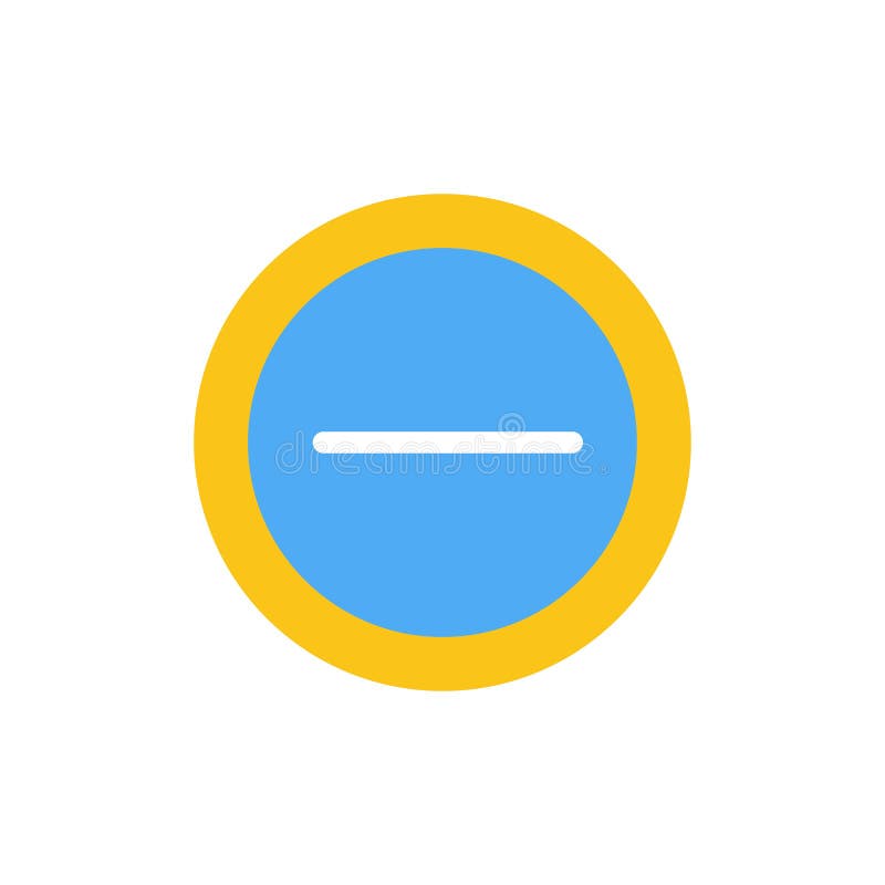 Interface, Minus, User Flat Color Icon. Vector Icon Banner Template ...