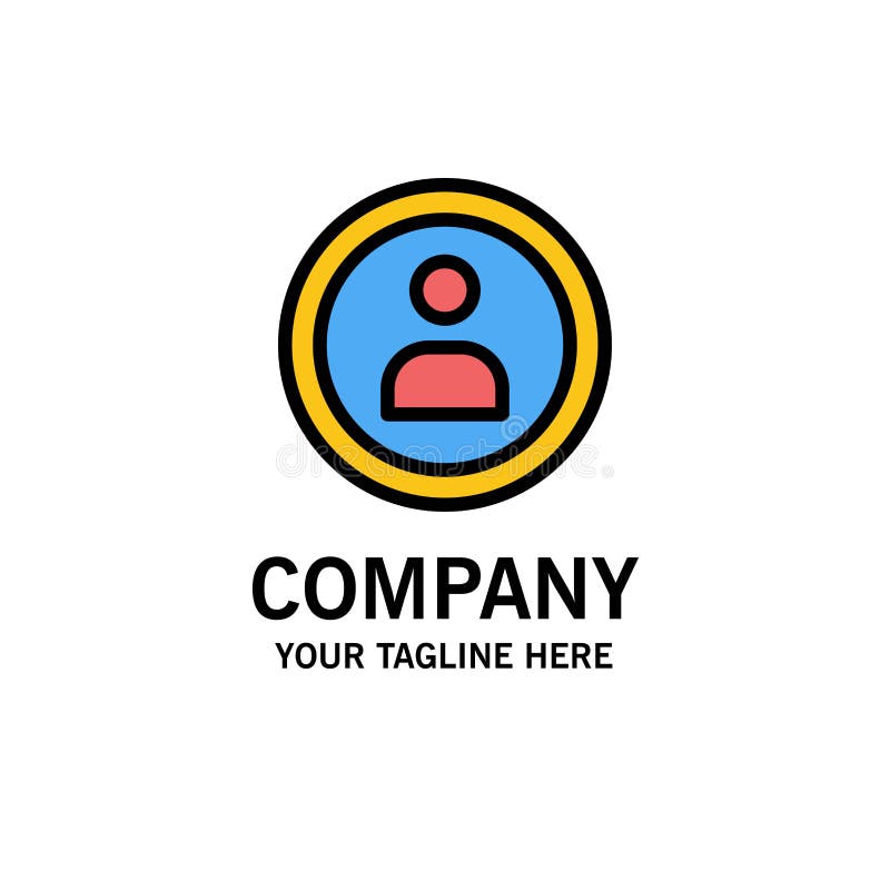 Interface, Navigation, User Business Logo Template. Flat Color Stock ...