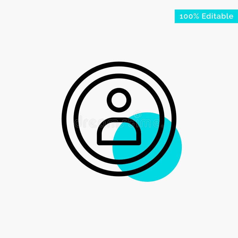 Interface, Navigation, User Turquoise Highlight Circle Point Vector ...