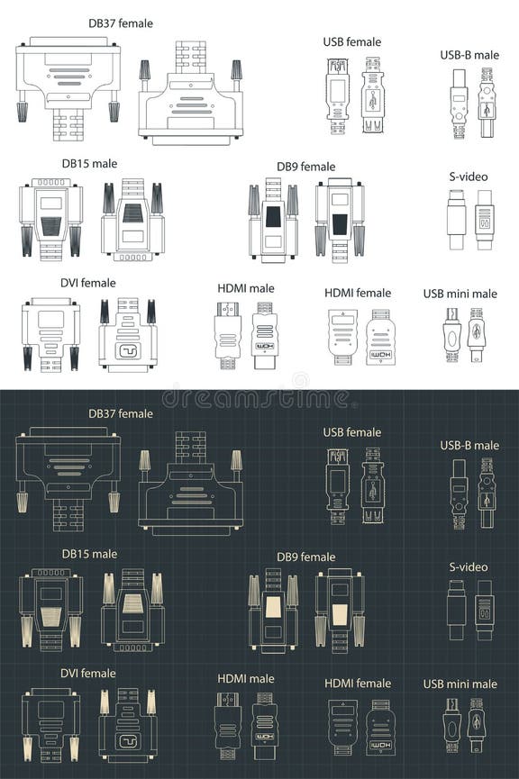 Plug Blueprints Stock Illustrations – 81 Plug Blueprints Stock ...