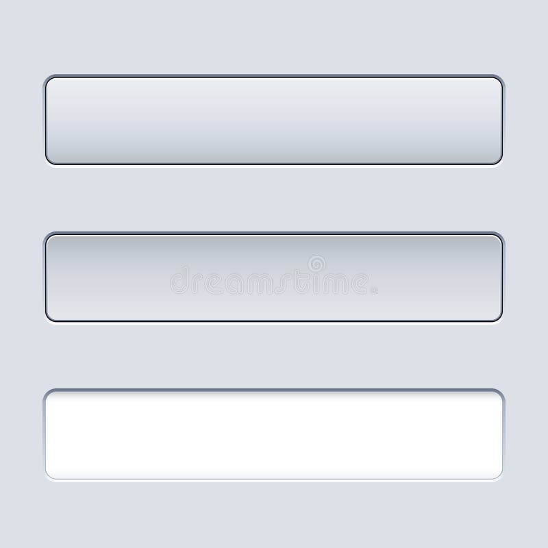 Glossy Rectangular Varicolored Buttons Stock Vector - Illustration of ...