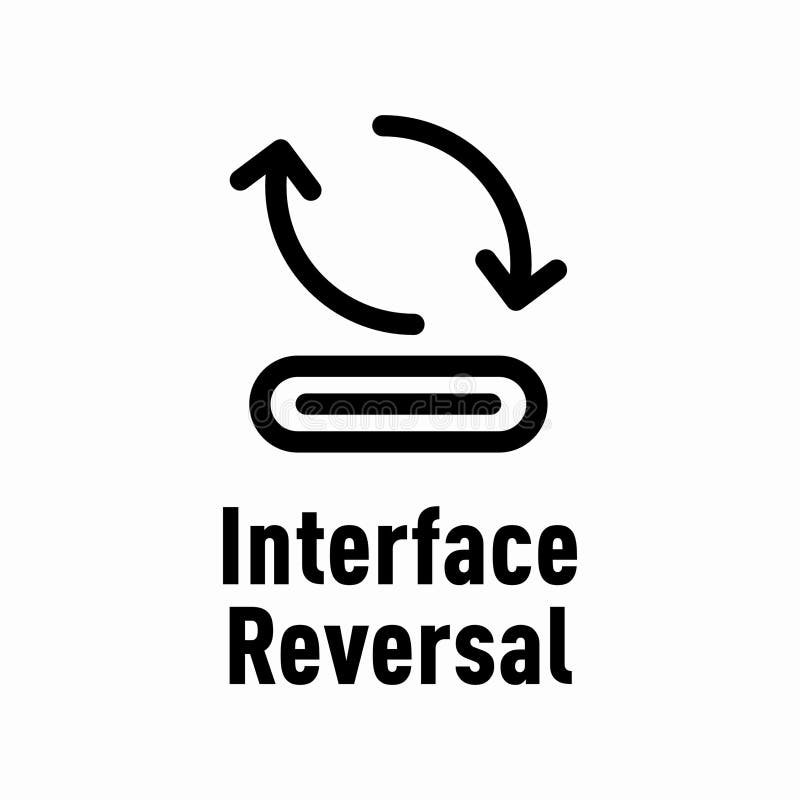 Interface Reversal Vector Information Sign Stock Vector - Illustration ...