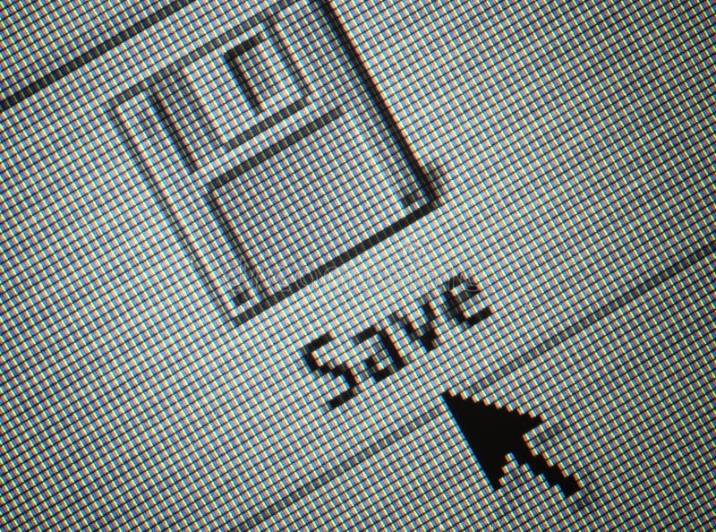 Interface Save Button and an Arrow Mouse C Stock Image - Image of ...
