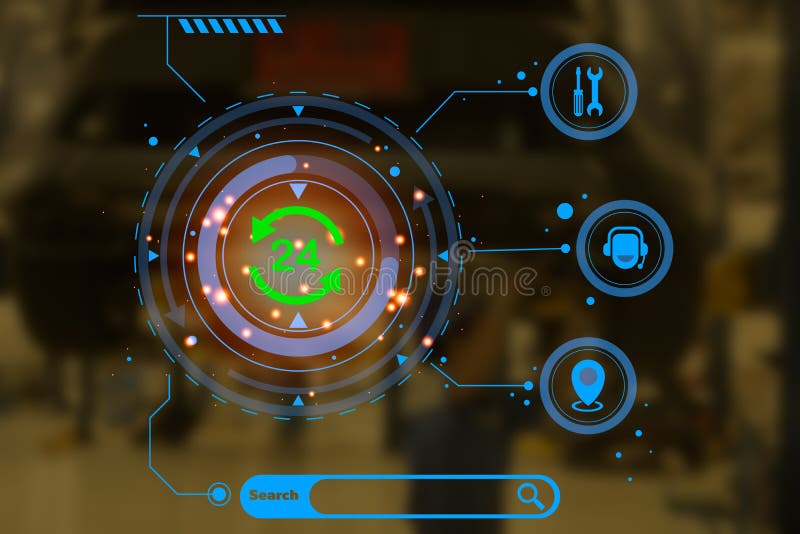 Interface Screen for Searching for Assistance Maintenance and Repair ...