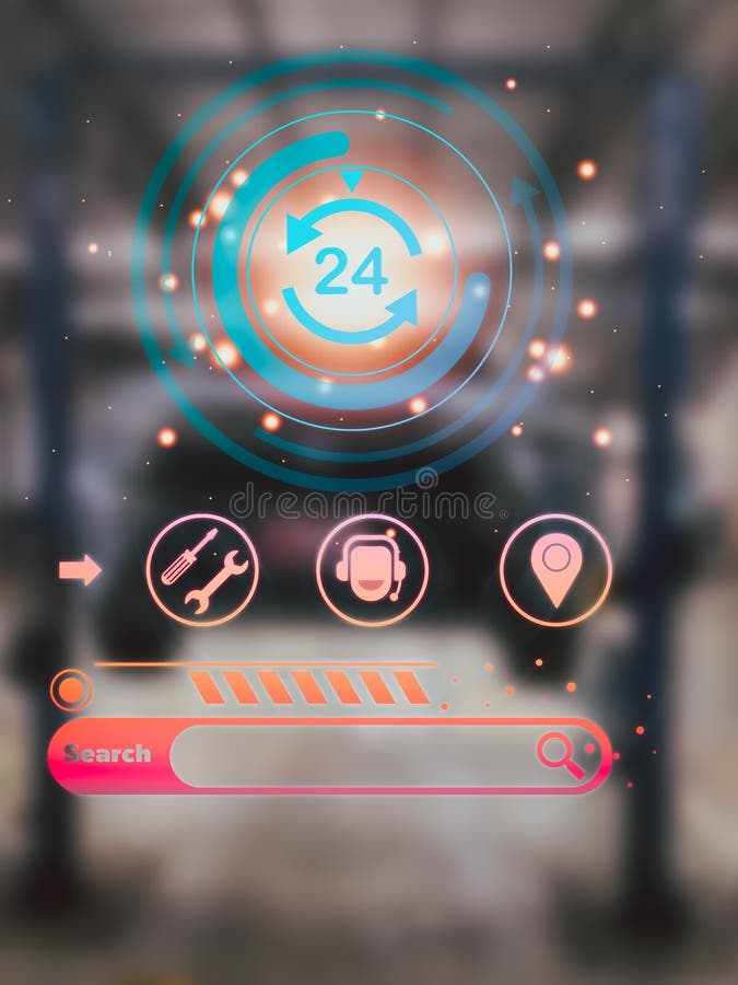 Interface Screen for Searching for Assistance Maintenance and Repair ...