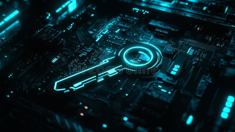 The Interface Technology Concept Has the USB Symbol on a Microchip ...