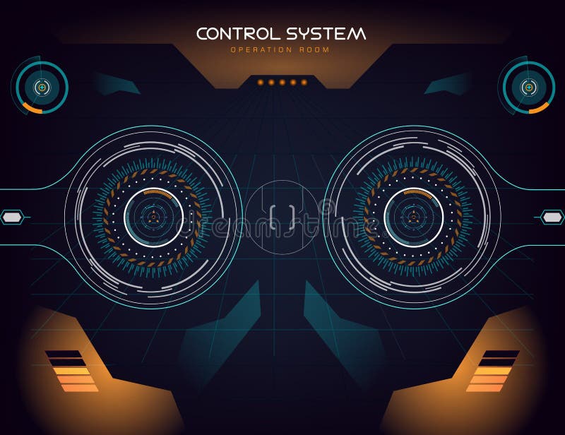 Interface UI Design Graphic Illustration HUD Stock Vector ...