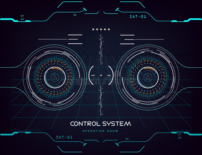 Interface UI Design Graphic Illustration HUD Stock Vector ...