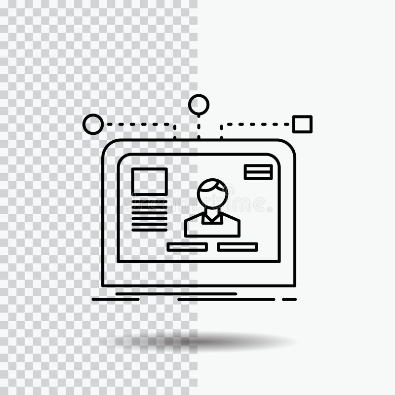Interface, Website, User, Layout, Design Line Icon On Transparent ...