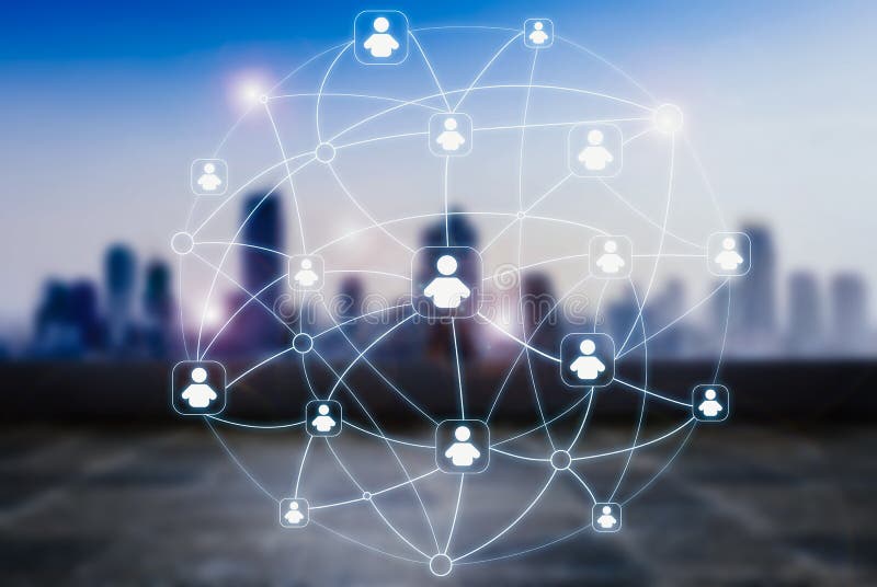 Interfaz de red social stock de ilustración. Ilustración de digital ...